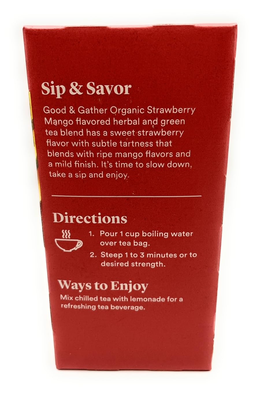 refreshing strawberry mango infusion