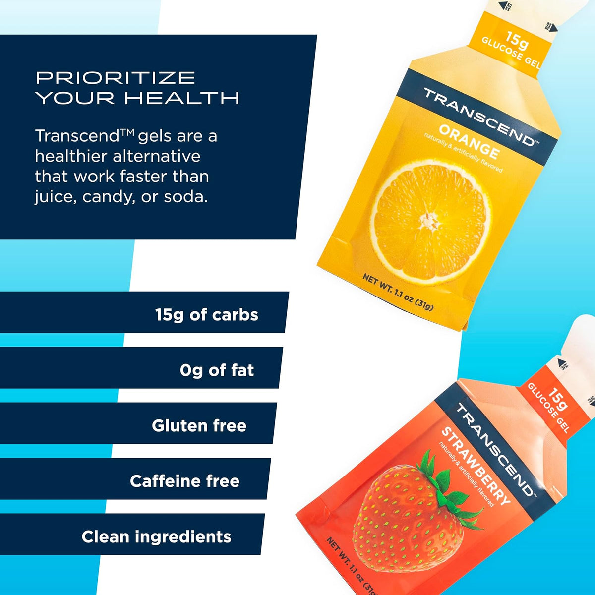 refreshing strawberry orange gel for athletes