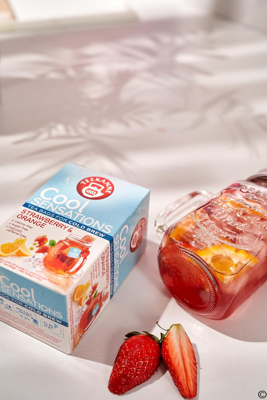 refreshing strawberry orange tea