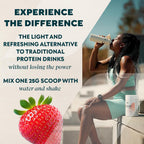 Refreshing strawberry protein drink