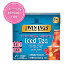 refreshing strawberry raspberry iced tea