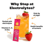 refreshing strawberry yuzu electrolyte drink