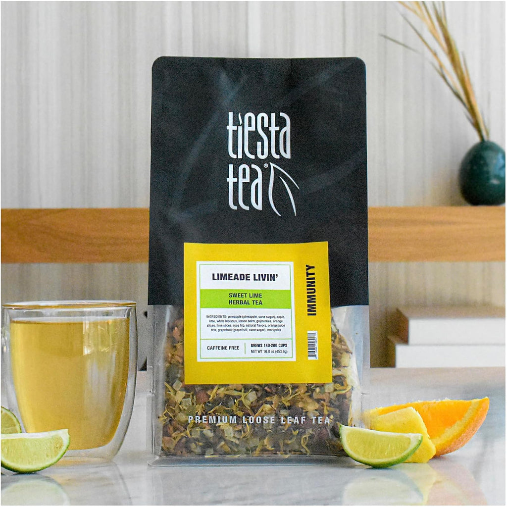 refreshing sweet lime herbal infusion