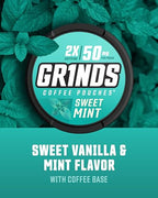 refreshing sweet mint coffee pouches