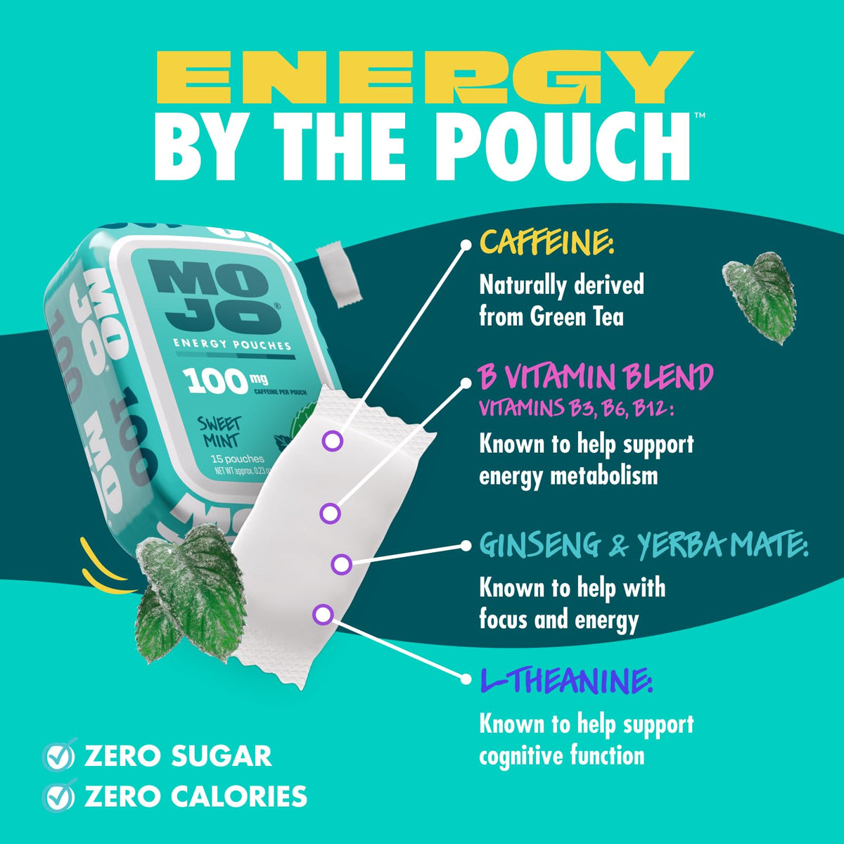 refreshing sweet mint multivitamin pouches