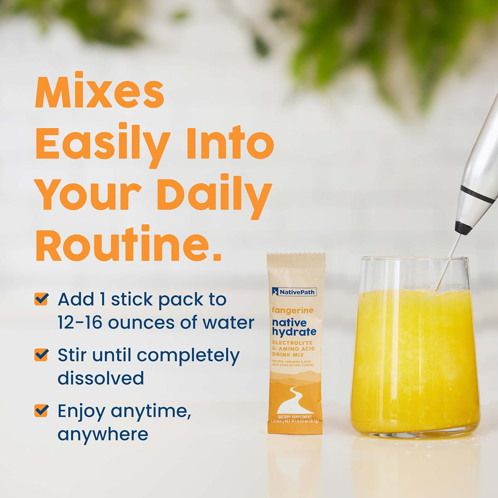 refreshing tangerine hydration solution