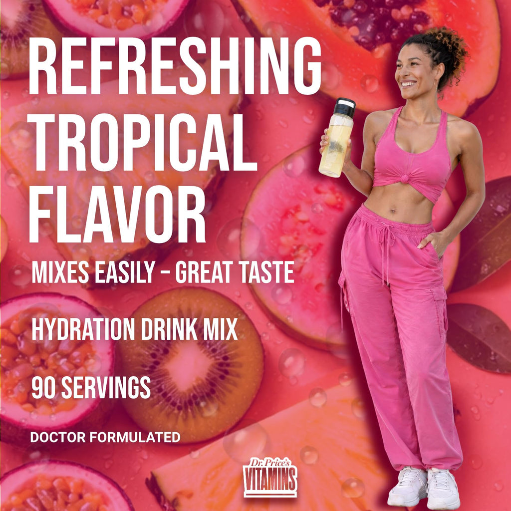 refreshing tropical flavour electrolyte powder