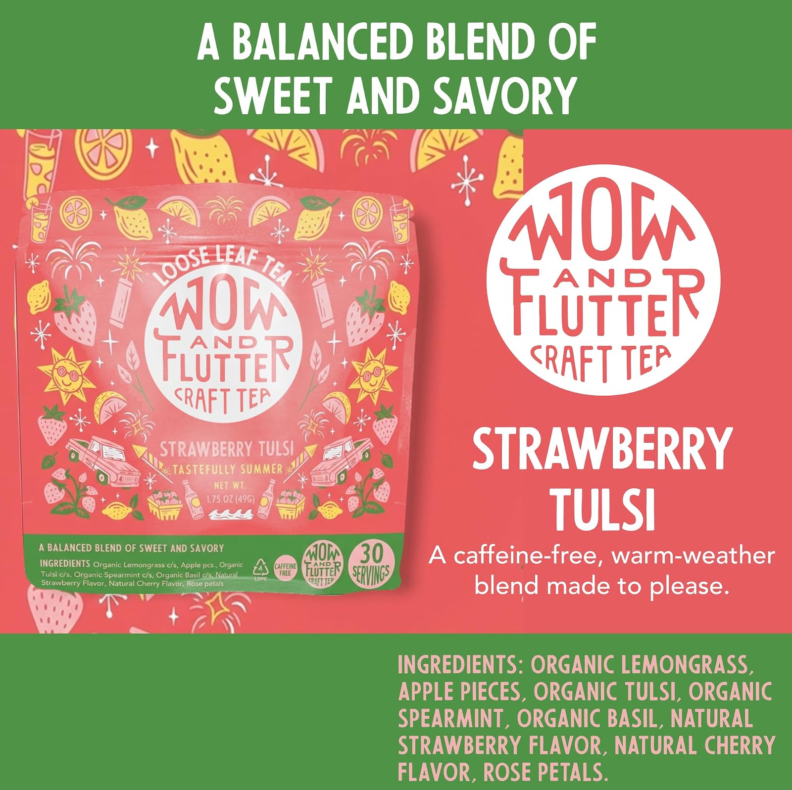 refreshing Tulsi herbal infusion
