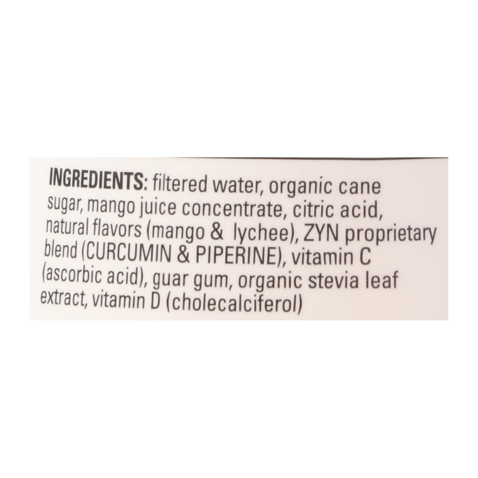 Refreshing turmeric and lychee flavour