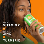 refreshing turmeric beverage with mango