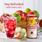Refreshing vanilla apple hibiscus infusion