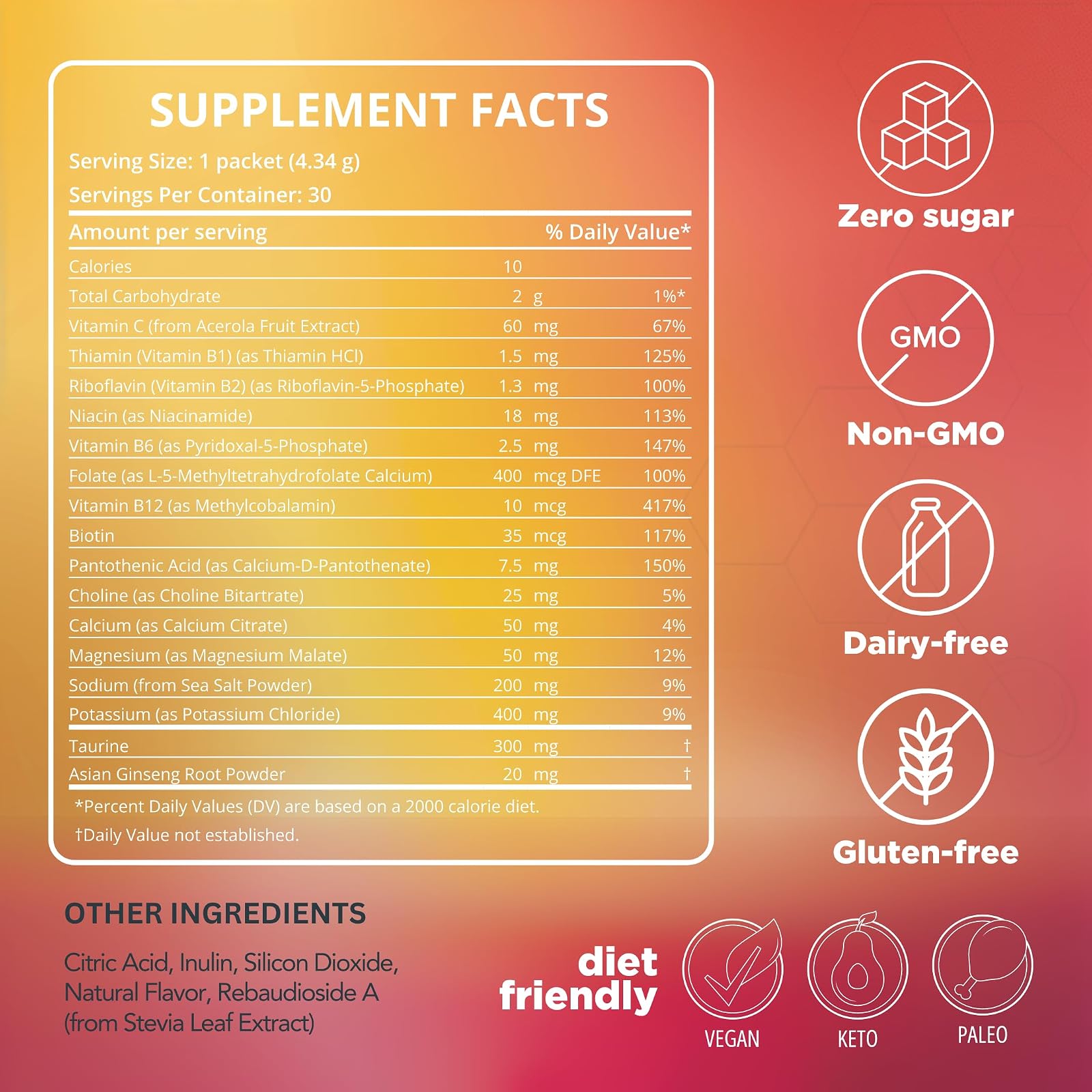 refreshing vitamin b complex hydration mix