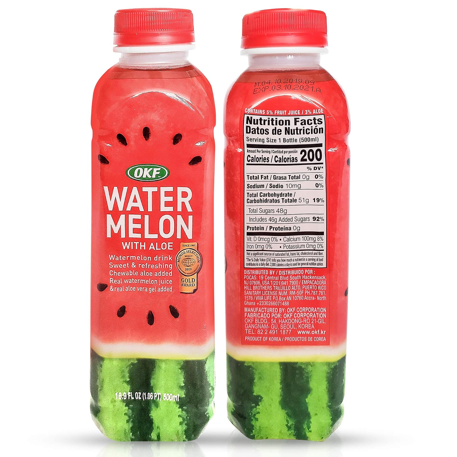 refreshing watermelon aloe drink