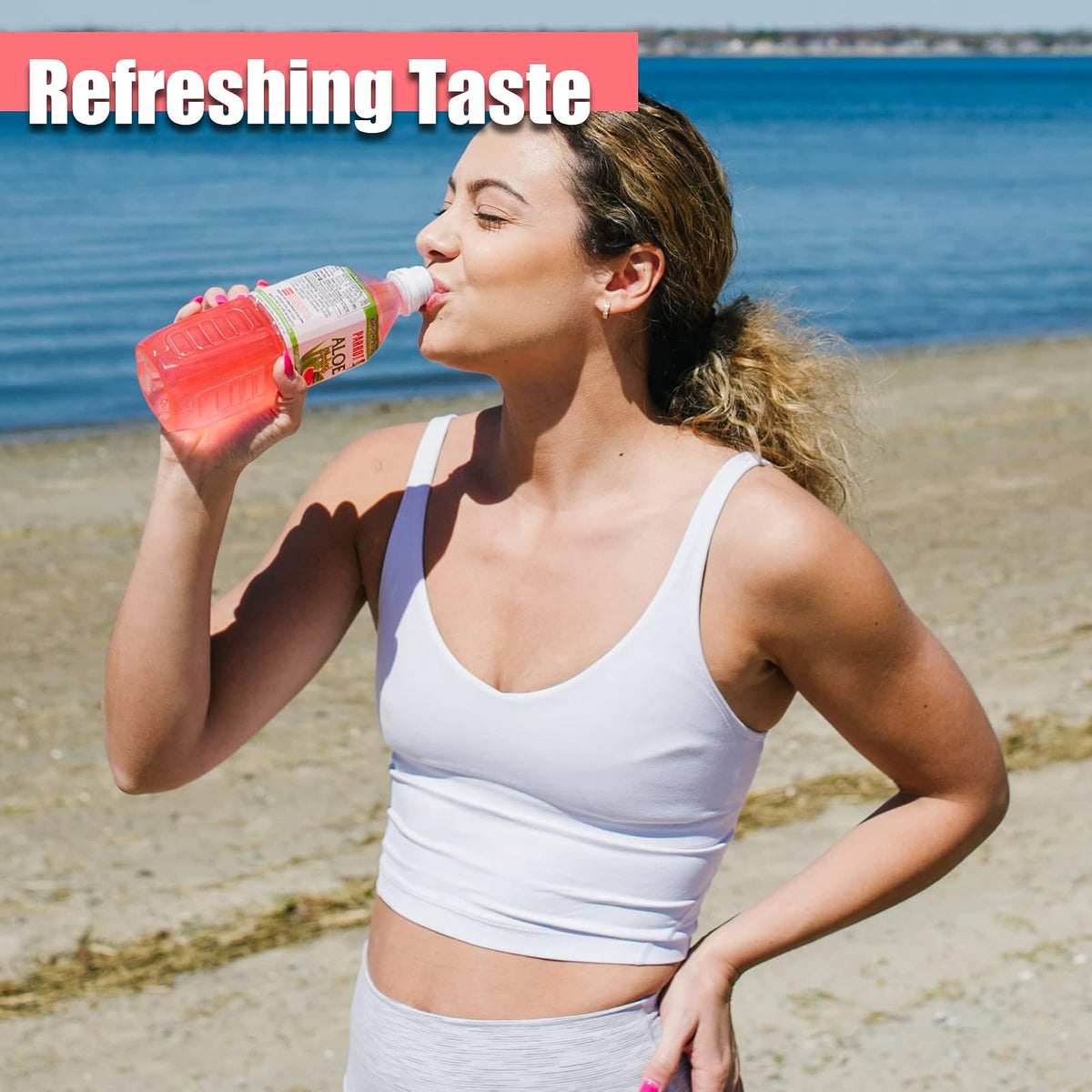 refreshing watermelon aloe vera beverage