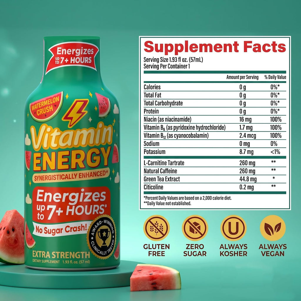 refreshing watermelon energy shot