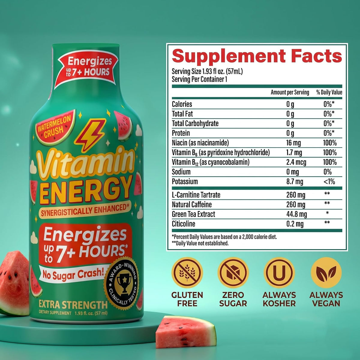 refreshing watermelon energy shot