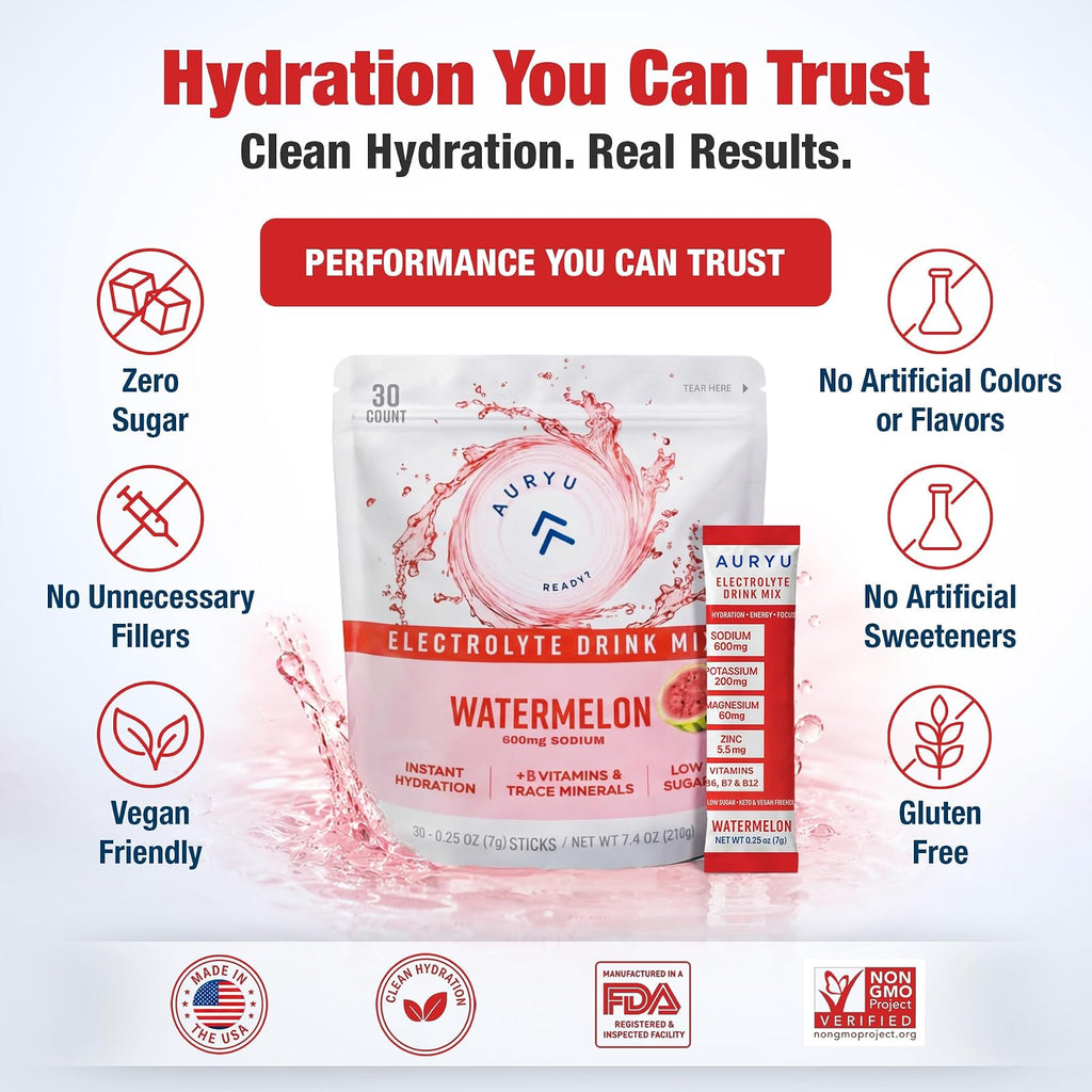 refreshing watermelon flavour electrolyte mix