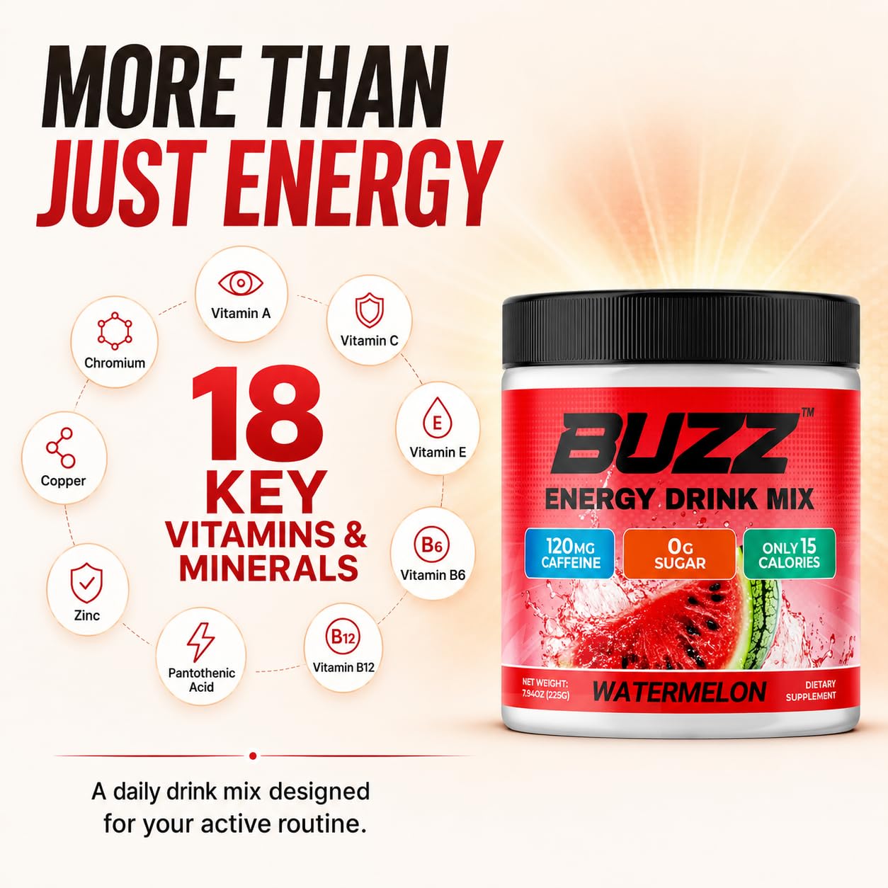 refreshing watermelon flavour energy drink
