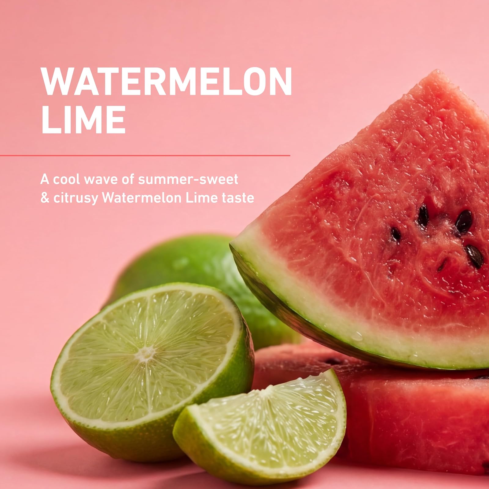 Refreshing watermelon lime protein drink