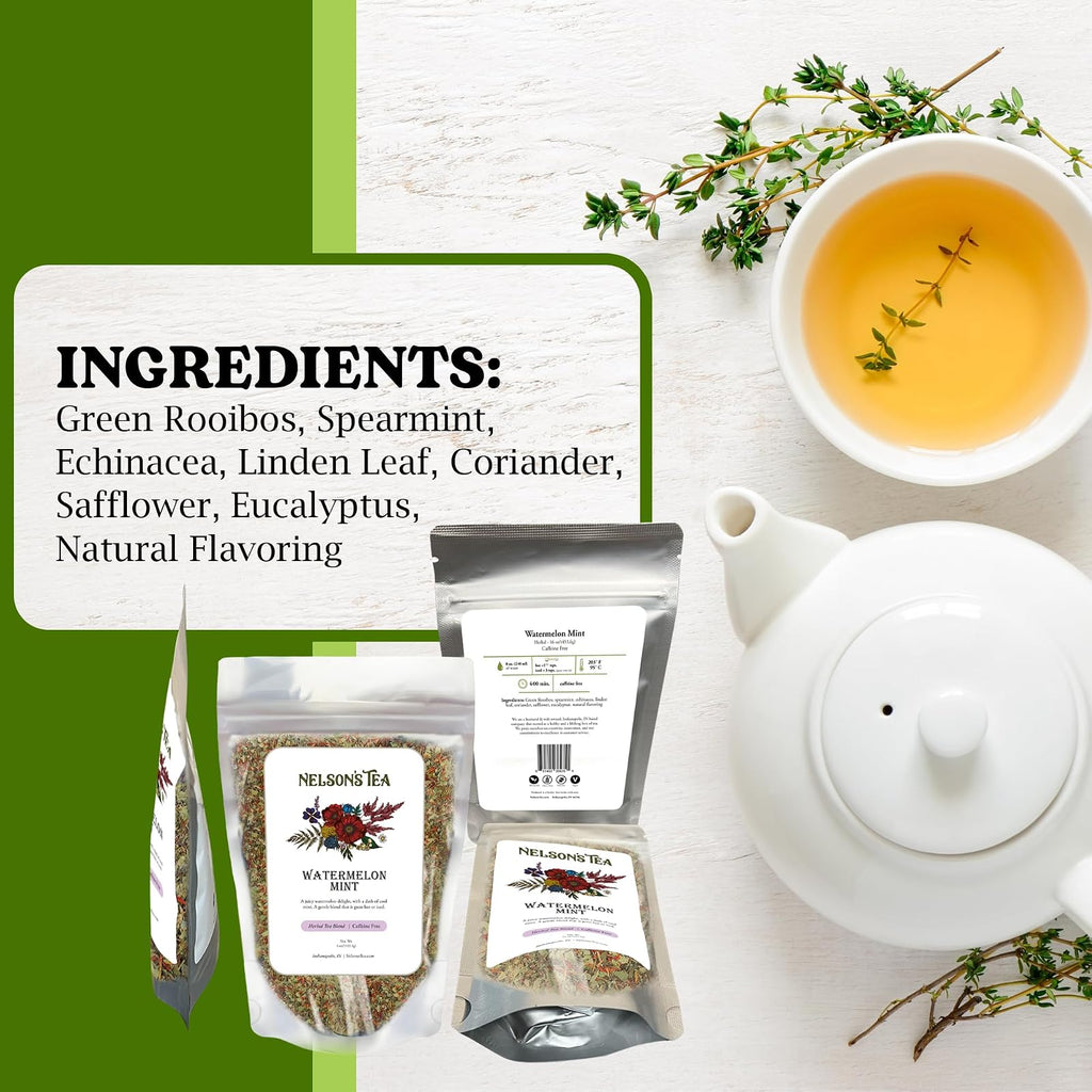 refreshing Watermelon Mint green rooibos