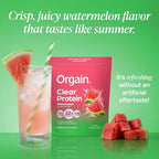 refreshing watermelon protein powder drink