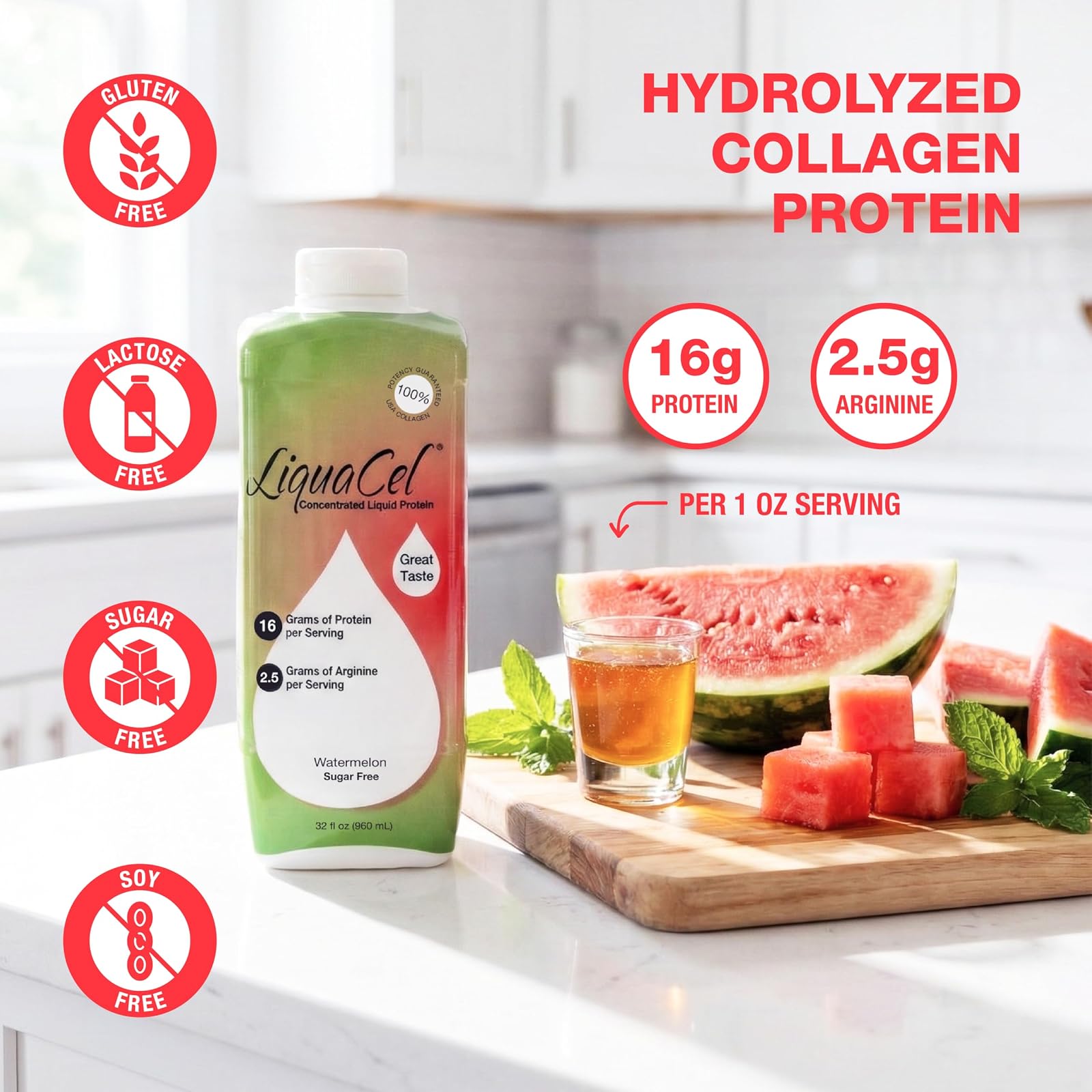 refreshing watermelon protein supplement