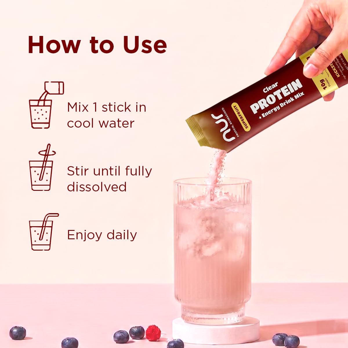 Refreshing whey protein beverage