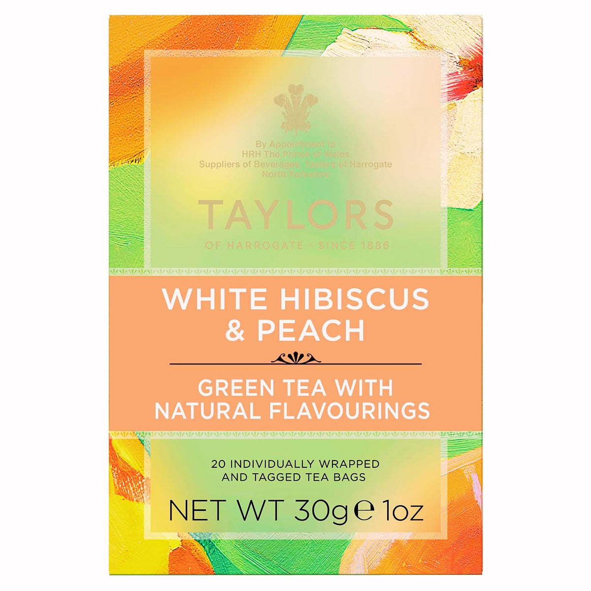 refreshing white hibiscus green tea bags