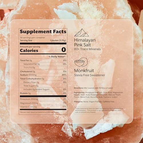 refreshing white peach electrolyte drink mix