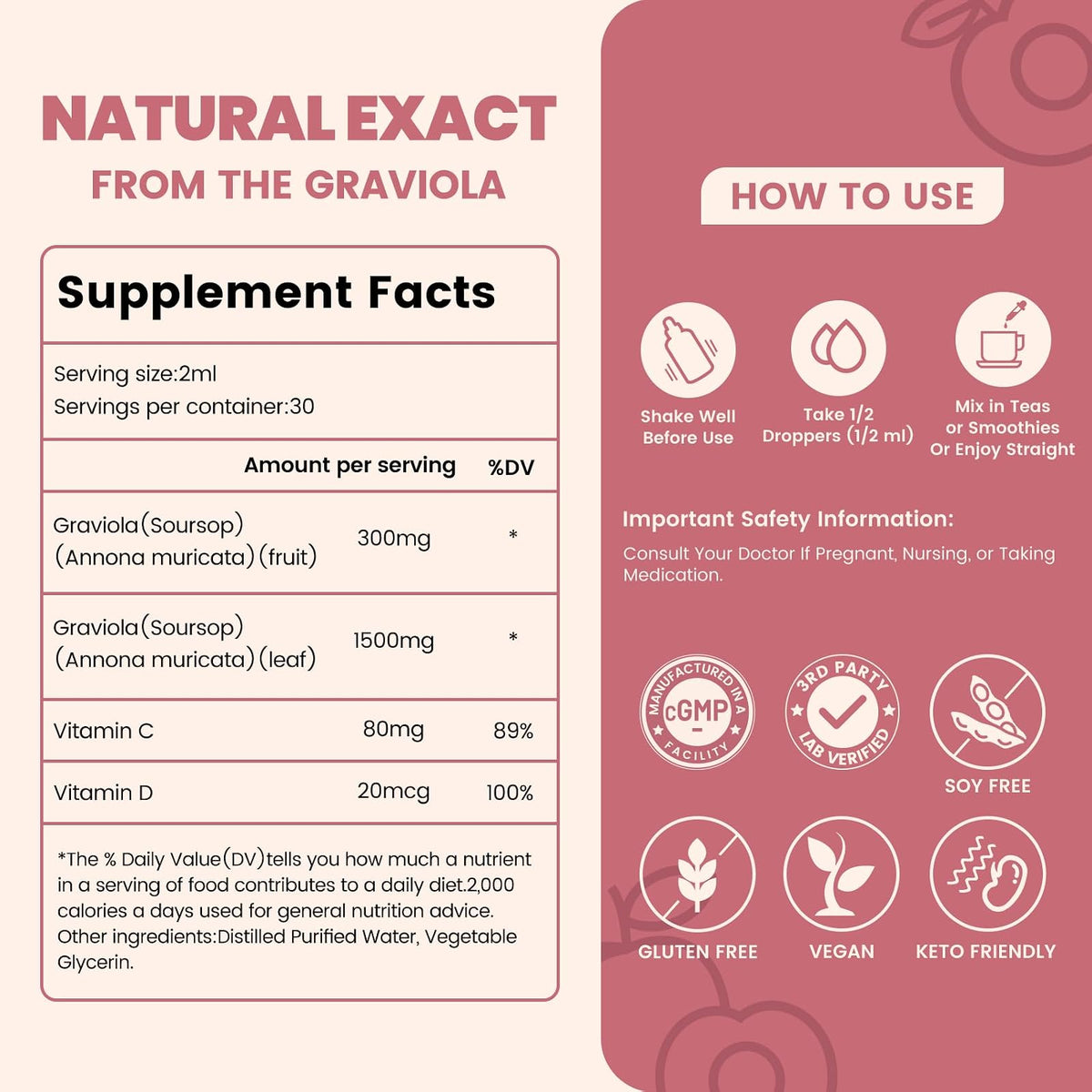 Refreshing white peach herbal supplement