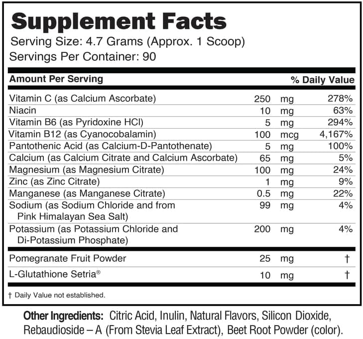refreshing wild berry electrolyte drink