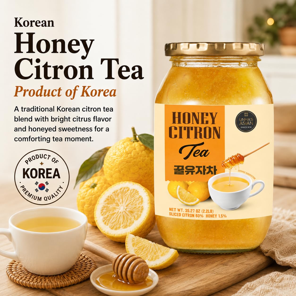 refreshing Yuzu Citron tea blend