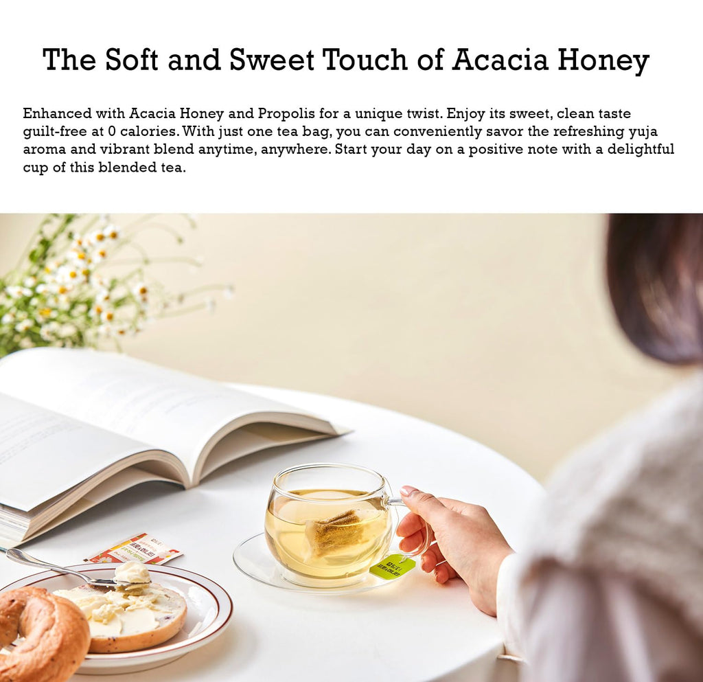 Refreshing yuzu honey tea experience