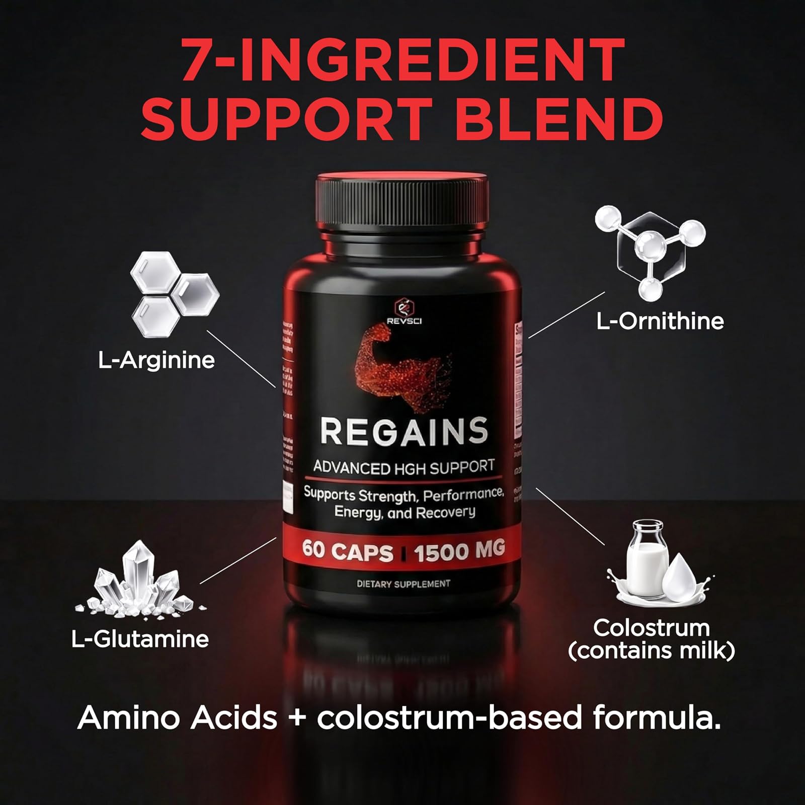 Regains HGH peptides for enhanced performance