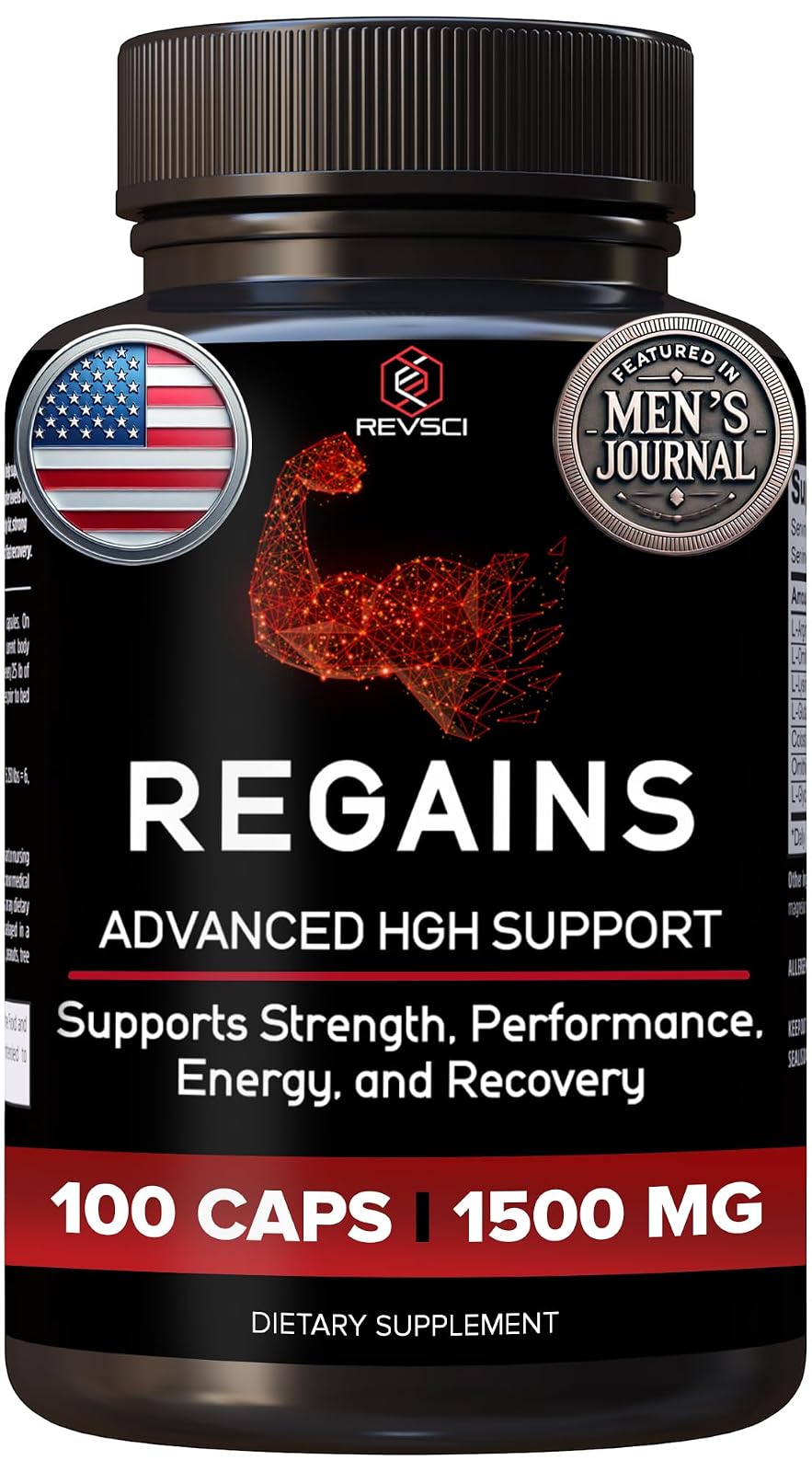 Regains HGH peptides for muscle recovery