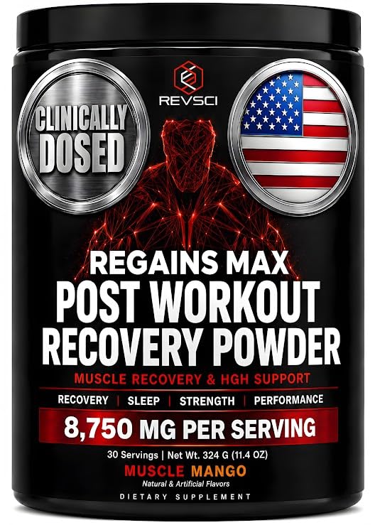 Regains MAX HGH recovery powder benefits