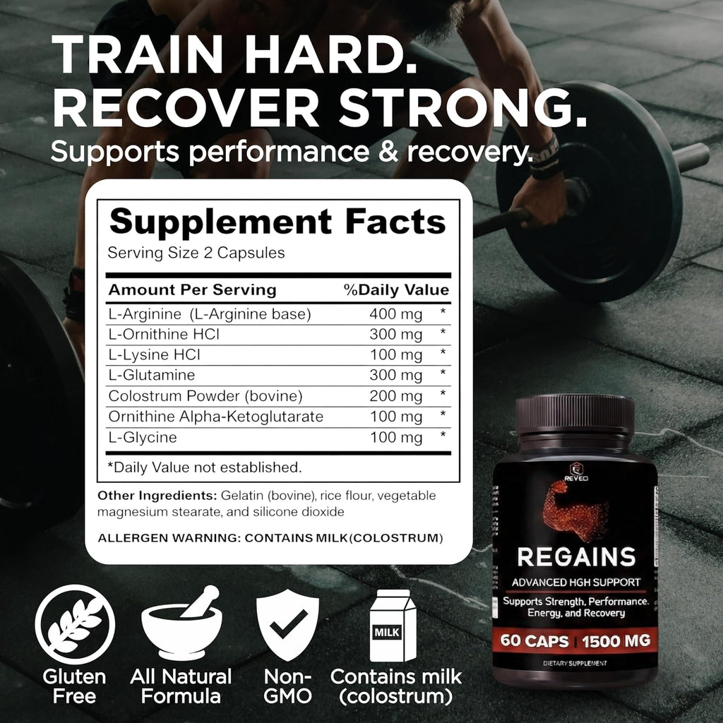 Regains post-workout recovery supplement