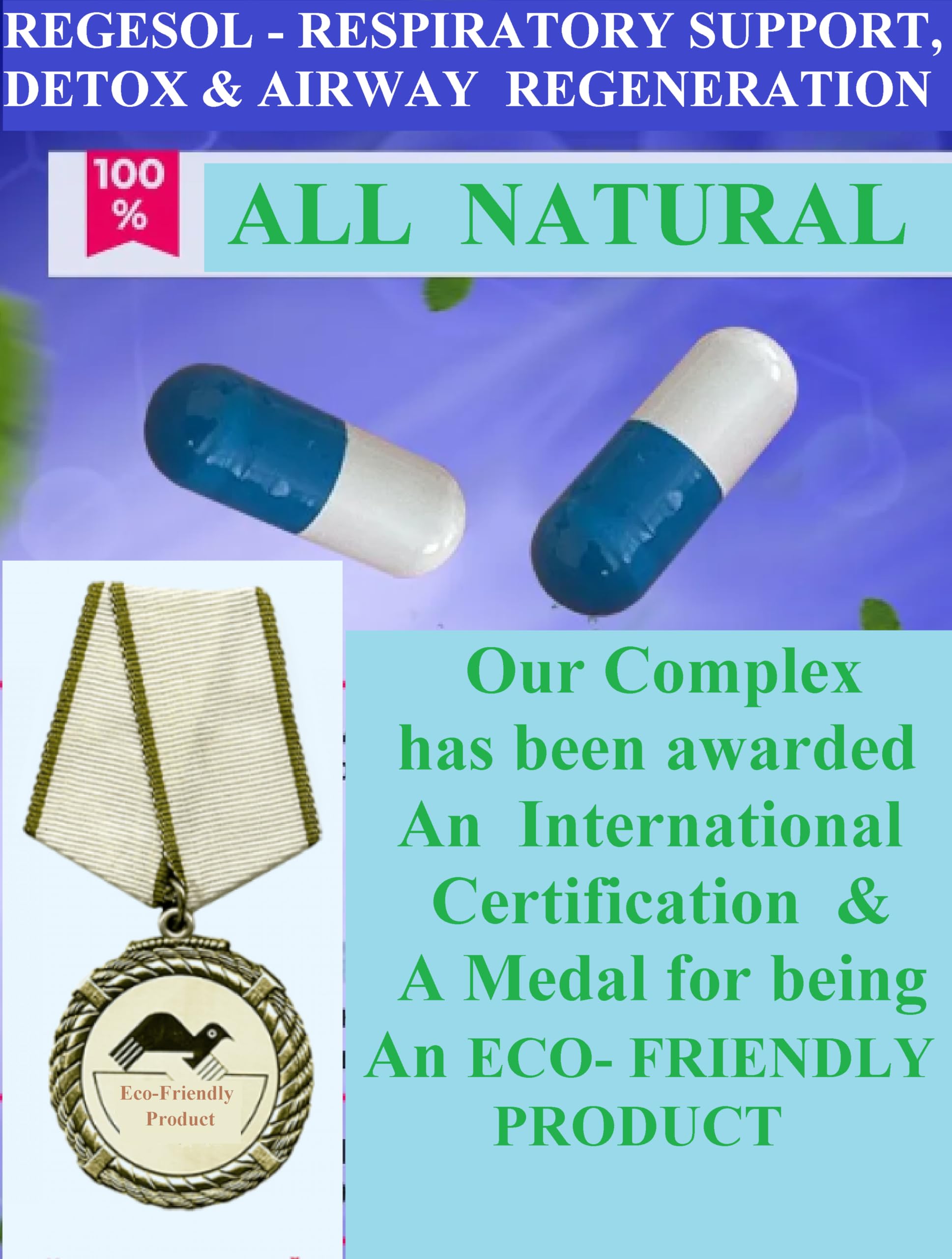 Regesol blended supplements for vitality