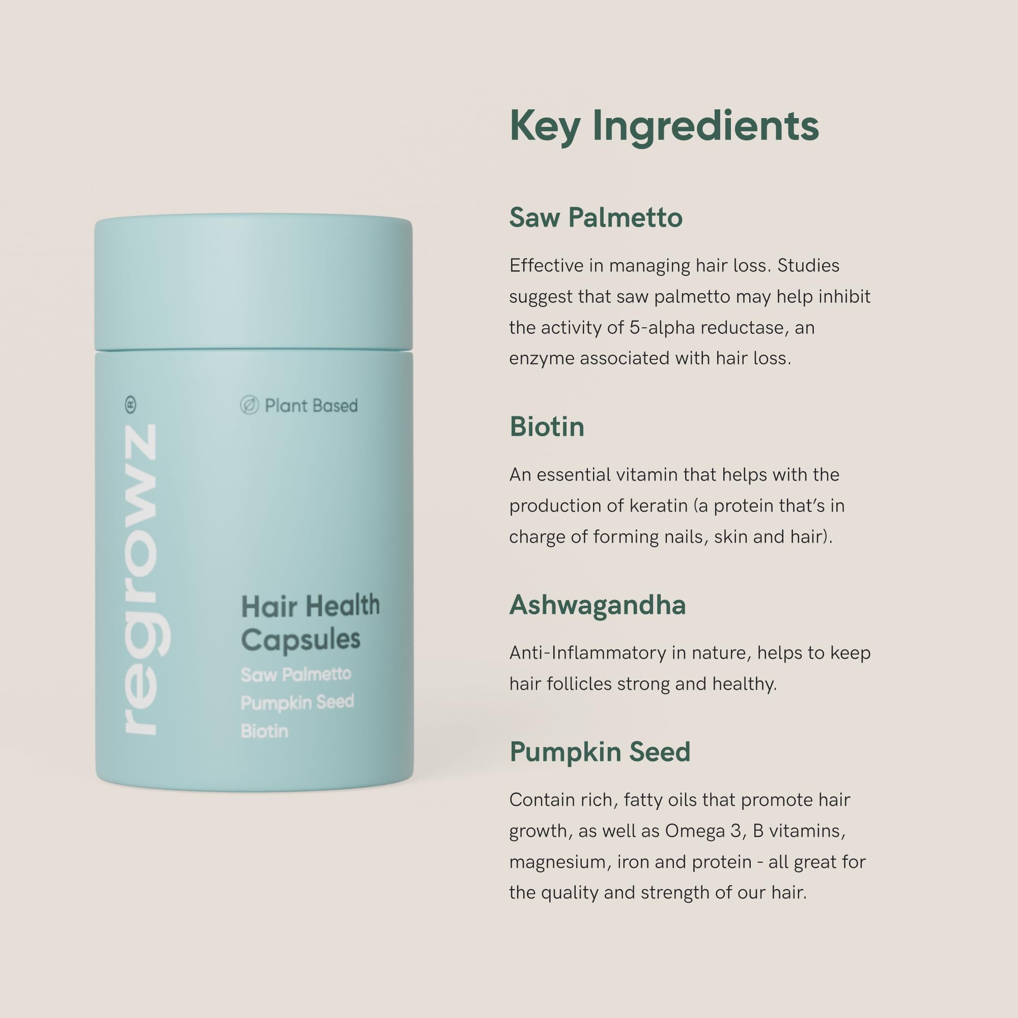 regrowz hair supplement for vitality