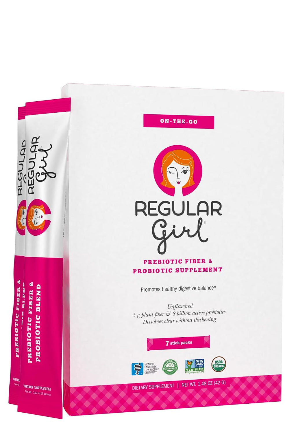 Regular Girl prebiotic supplement sample pack