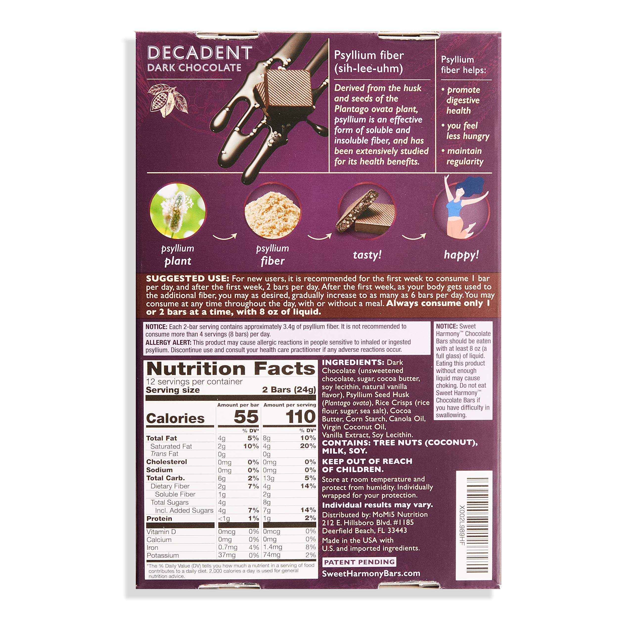 regularity support with psyllium bars
