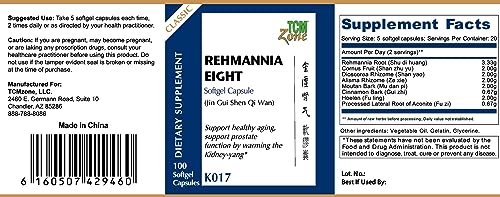 Rehmannia Eight Formula health benefits