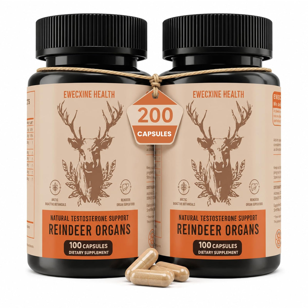 Reindeer organ supplement for vitality