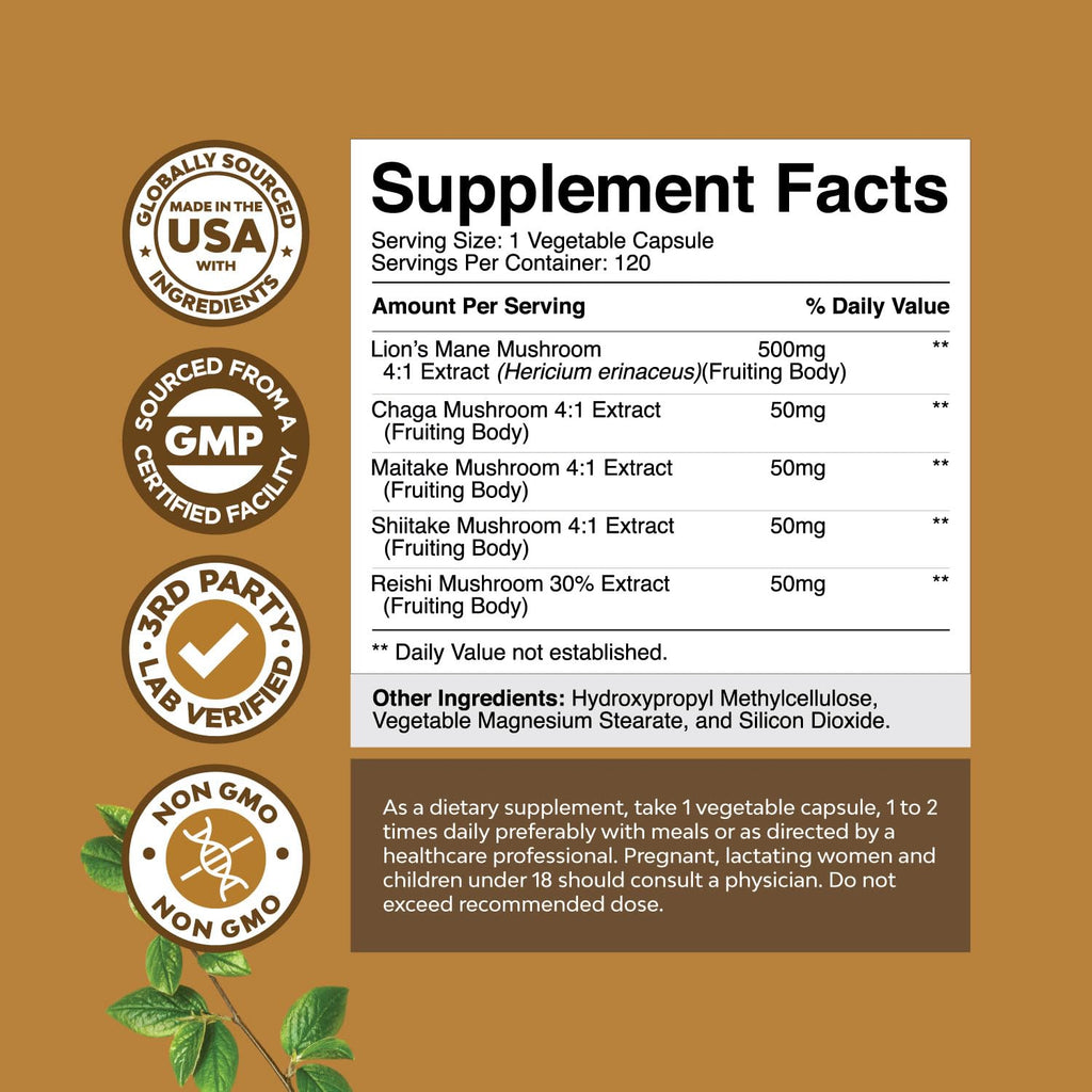 Reishi and Chaga for overall wellness