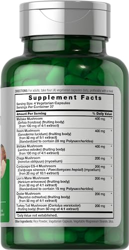 Reishi and Chaga mushroom capsules