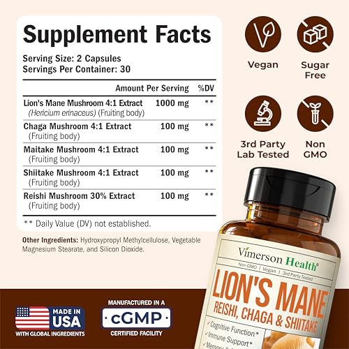 reishi and lion's mane for stress relief