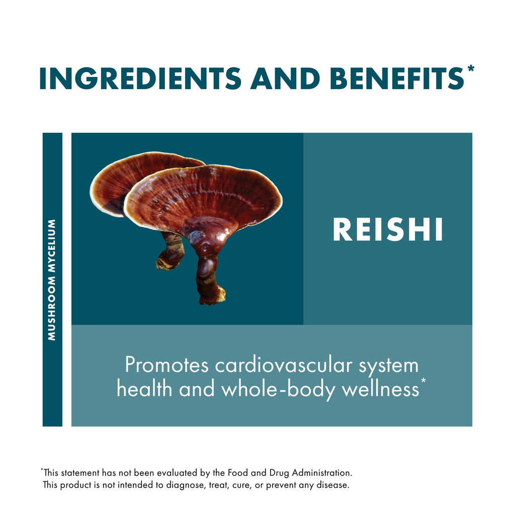 Reishi capsules for heart support