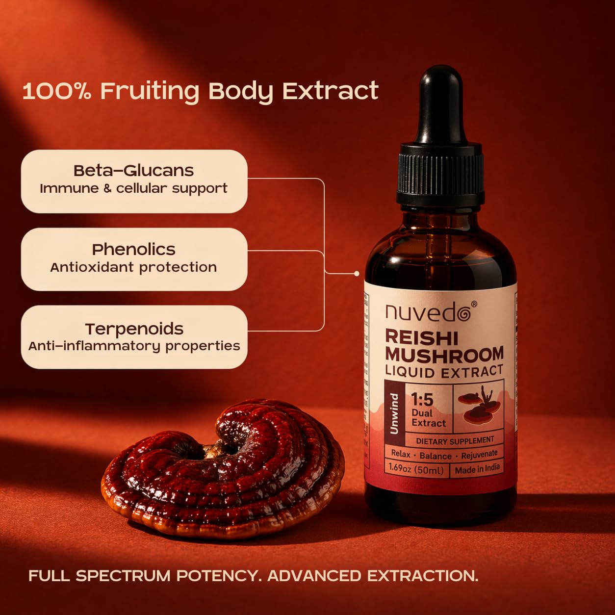 reishi liquid extract for stress relief