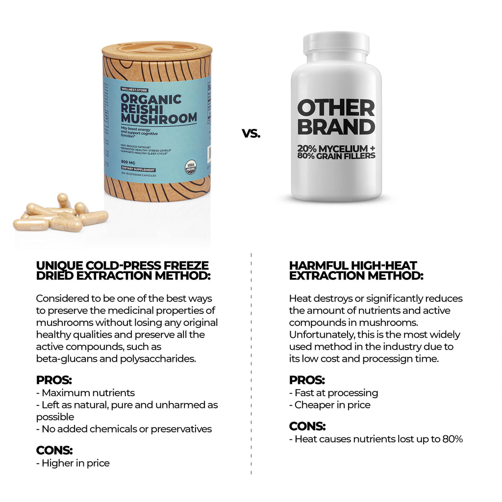 reishi mushroom capsules for daily vitality