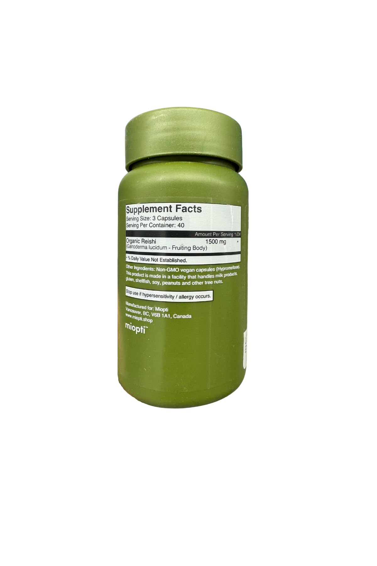 Reishi mushroom capsules for daily wellness